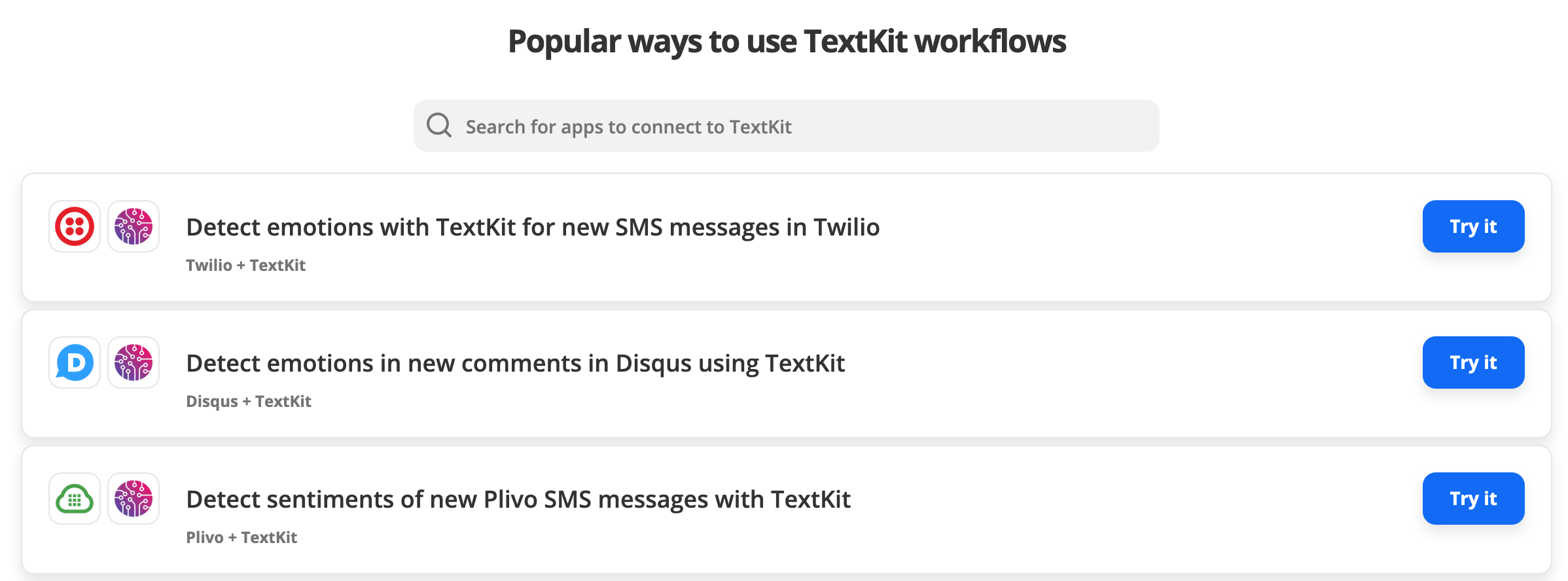 Zapier integration is live | TextKit: NLP APIs for Developers